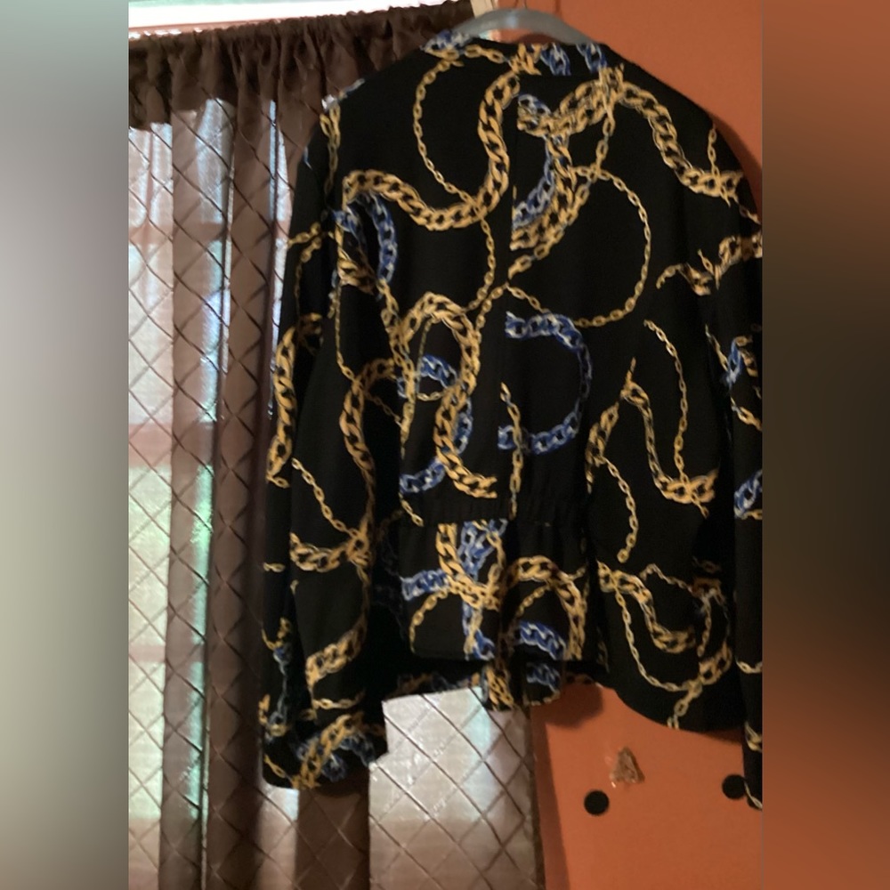 Chain Print Jacket (Ashley Stewart) - Gem